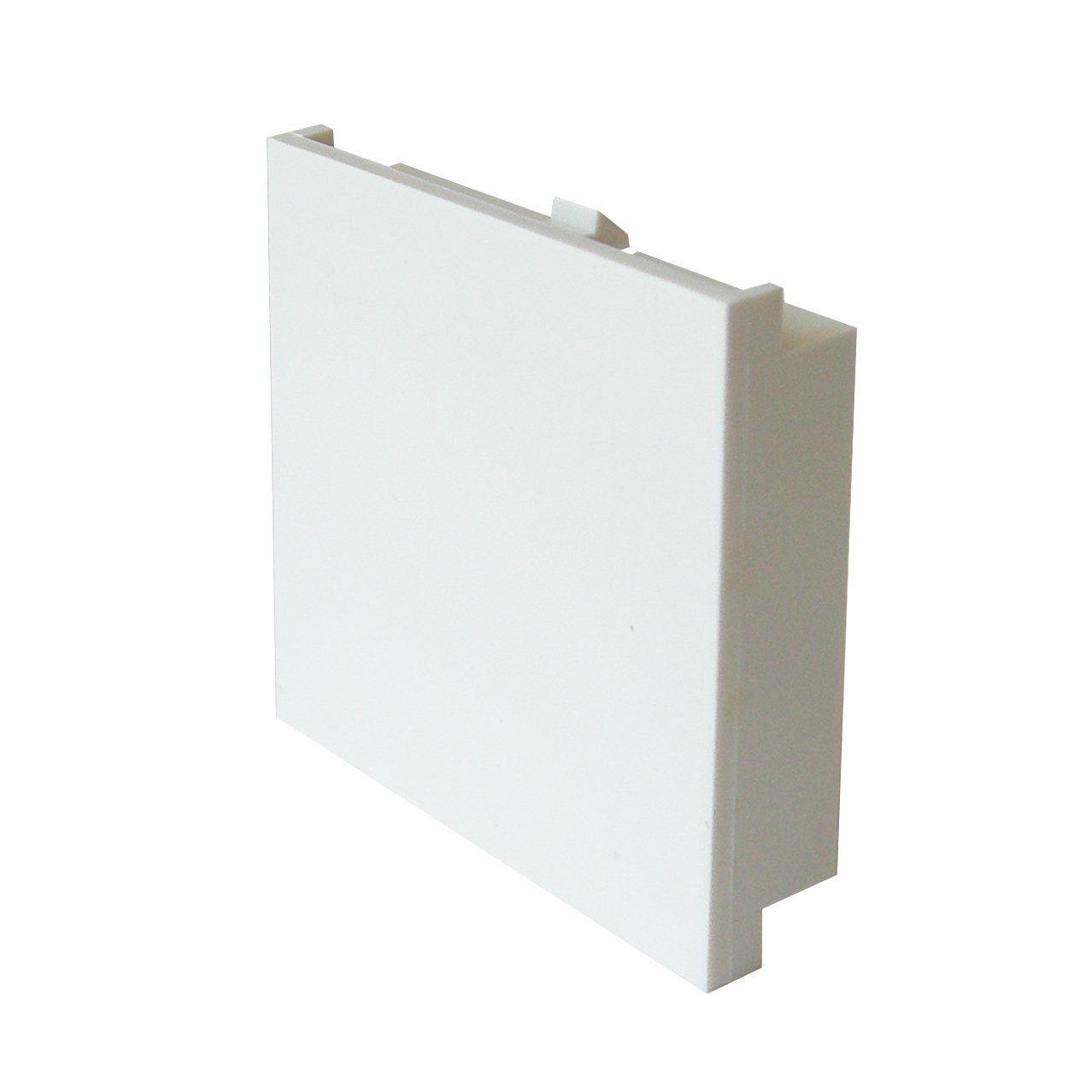 50mm x 50mm Single Gang Blank for Face Plate - White